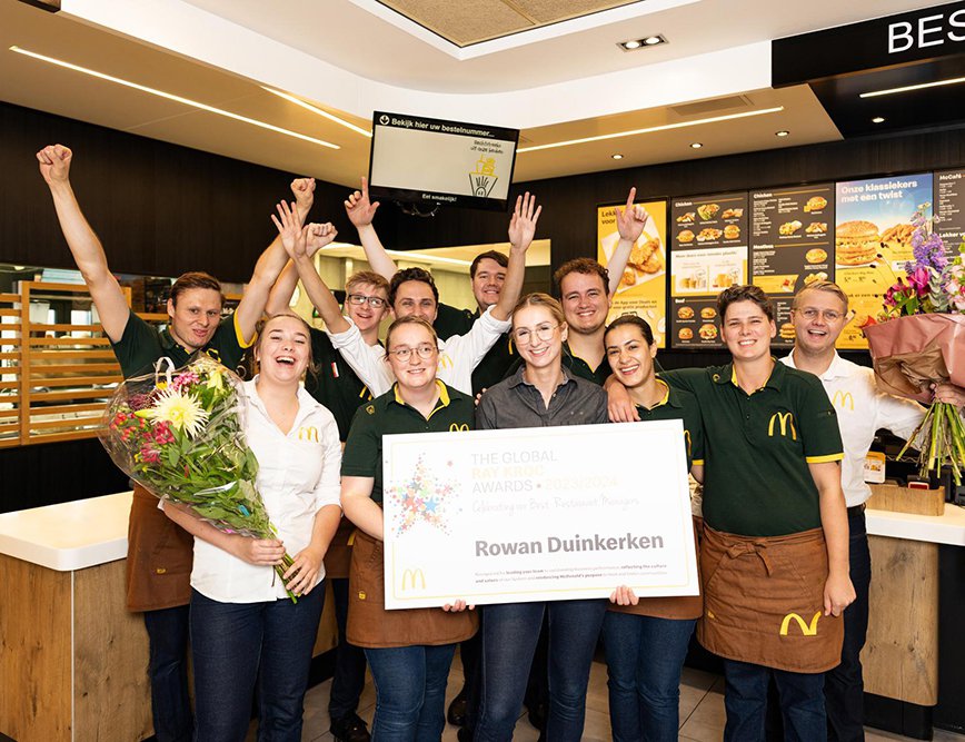 Rowan Duinkerken van McDonald’s restaurant Harderwijk wint ...